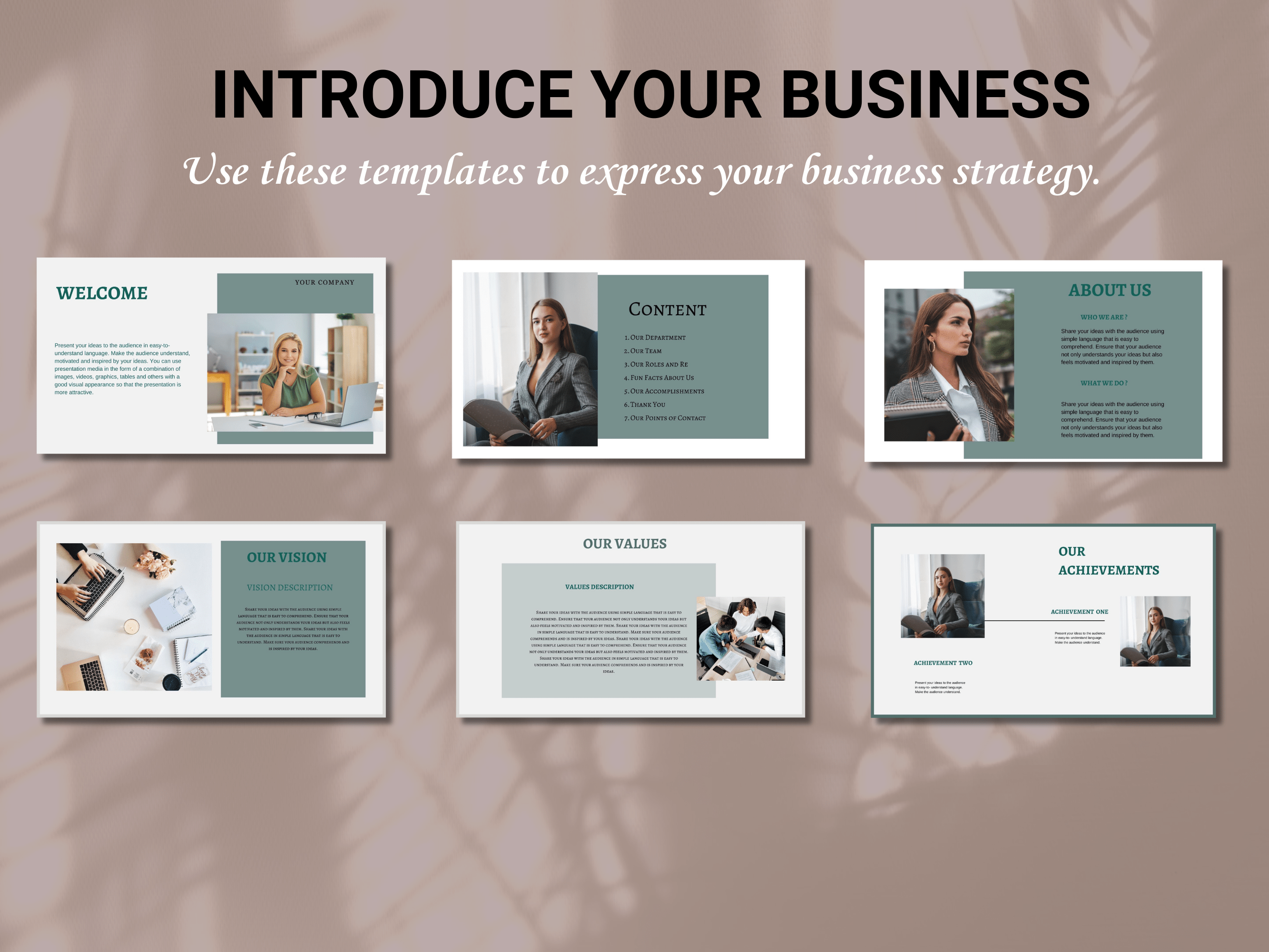 Business Plan Presentation Template - Work From Home Success