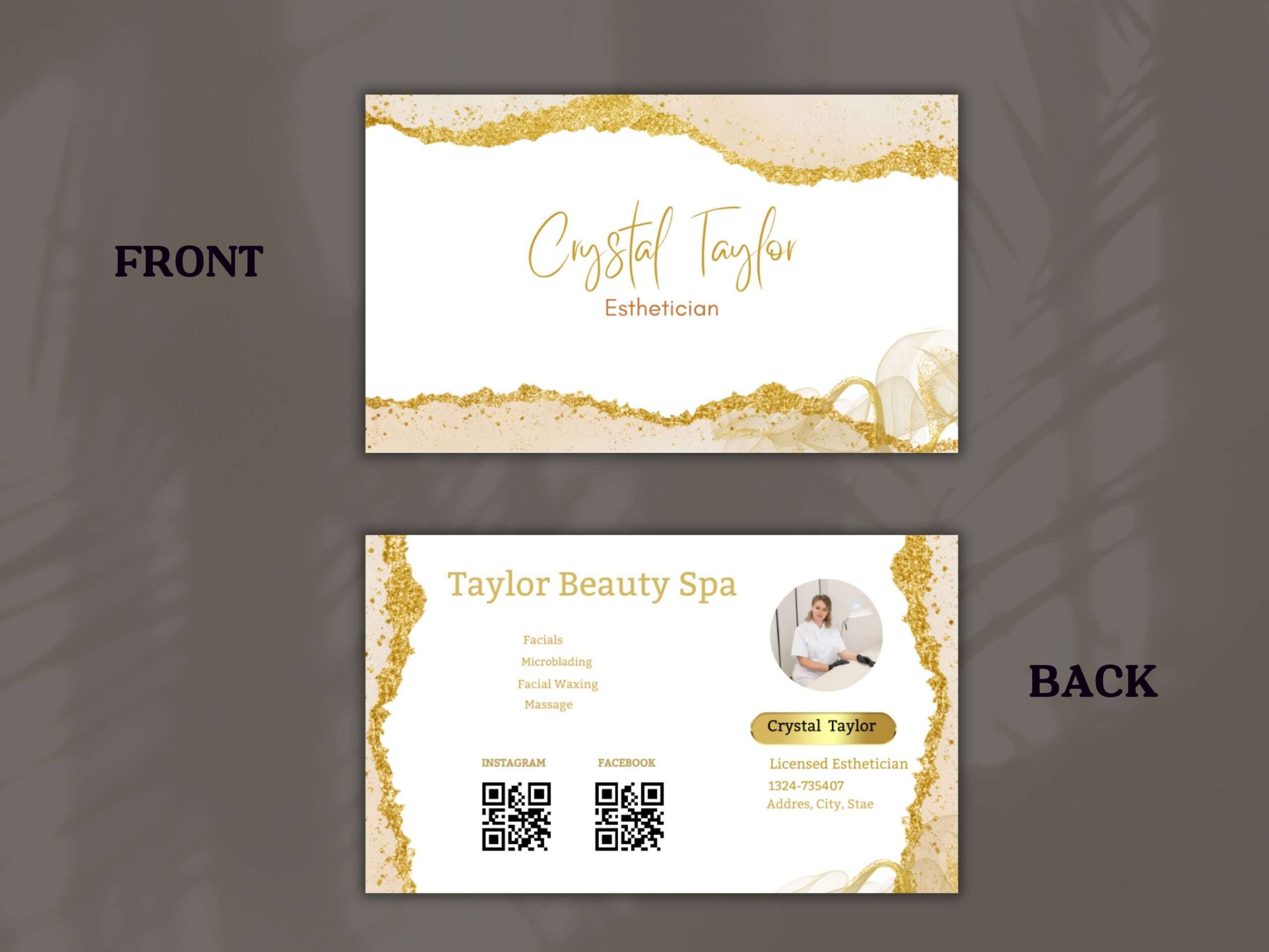 QR Code Business Card Template - Work From Home Success